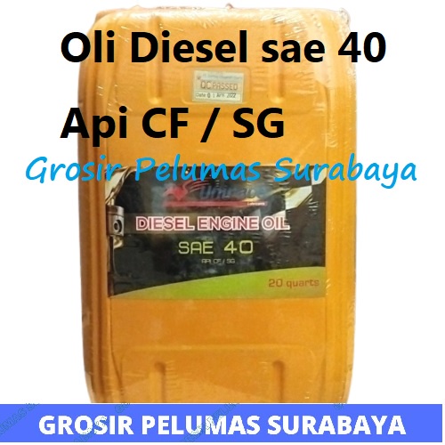 Jual SNI Oli Mesin Diesel sae 40 Api CF UNIRACE Diesel Engine oil 40 ...