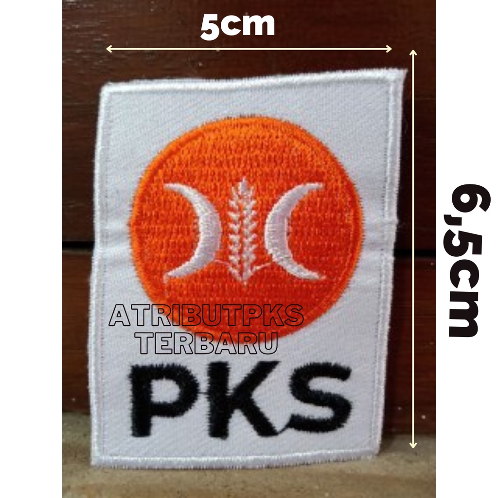 Jual EMBLEM LOGO PKS BADGE LOGO PKS EMBLEM BORDIR | Shopee Indonesia