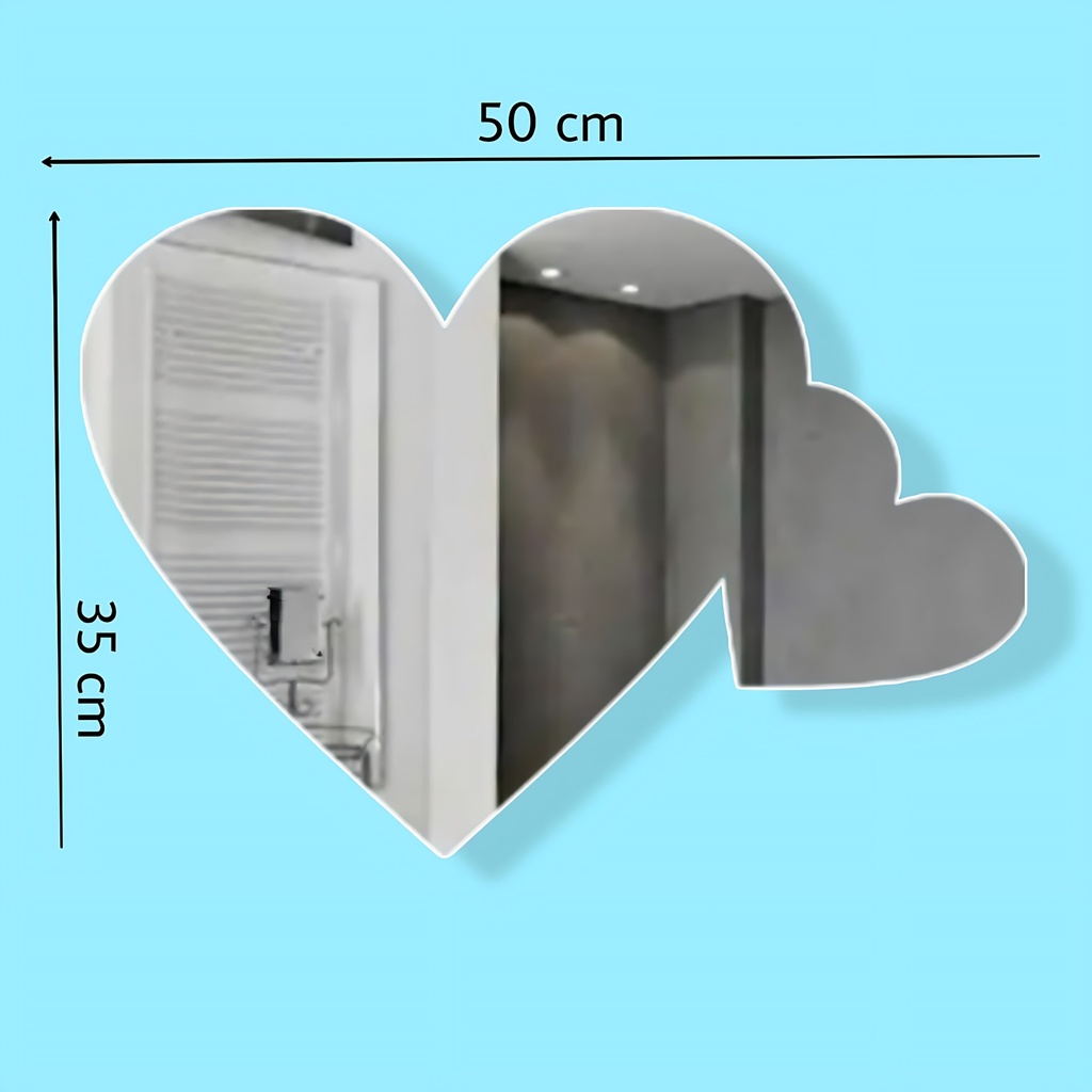 Jual CERMIN STICKER MIRROR - STIKER DINDING Kaca Acrylic Sudah Dengan ...