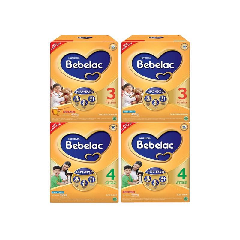 Jual Bebelac 3 & 4 Vanilla dan Madu Susu Pertumbuhan 400 gr | Shopee ...