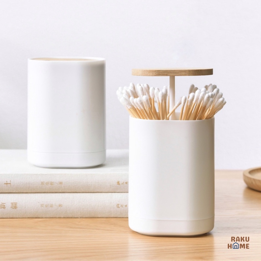 Jual KATUN Box Cottonbud Tempat Cotton Bud Tusuk Gigi Press & Get Tekan ...