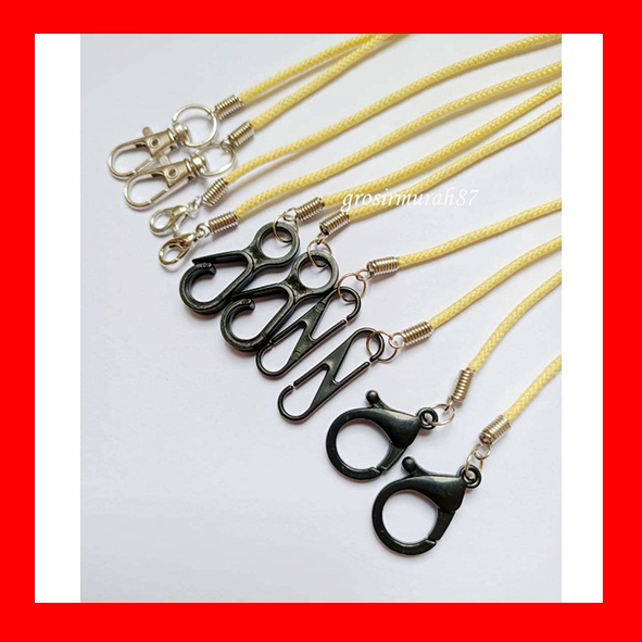 Jual Tali masker dewasa lanyard kalung masker non elastis warna kuning ...