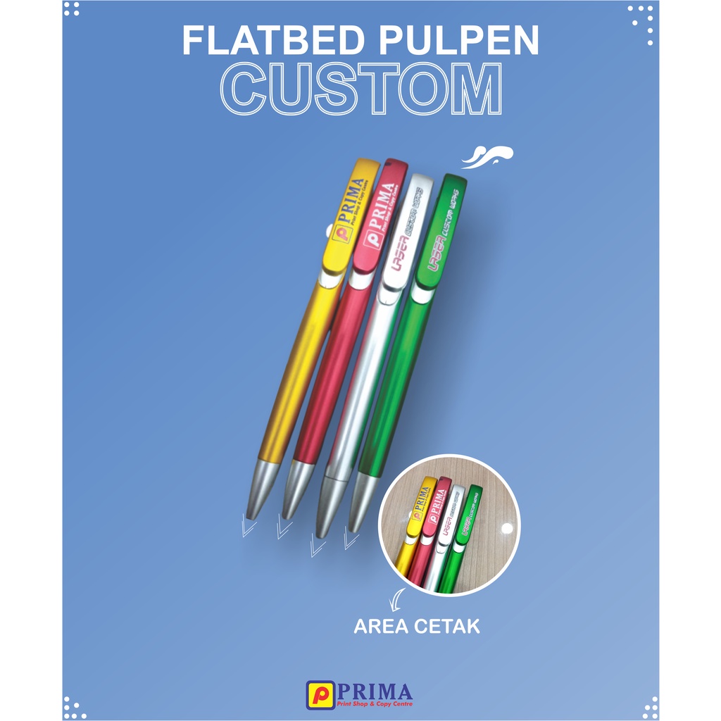 Jual Cetak Pulpen Flatbed Custom | Shopee Indonesia