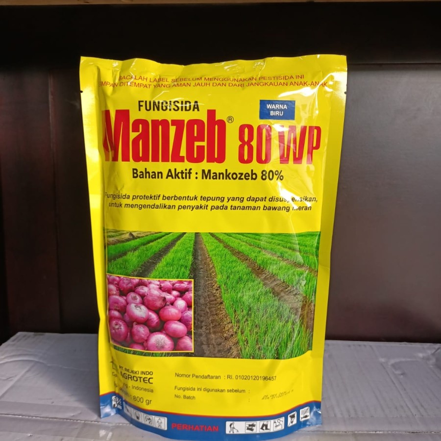 Jual MANZEB BIRU 80WP 800GR FUNGISIDA | Shopee Indonesia