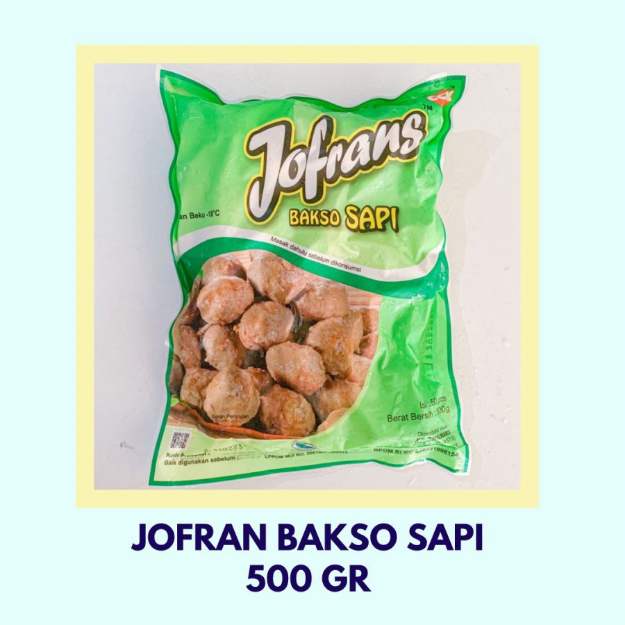 Jual JOFRAN Bakso Sapi (50pcs) 500 Gram / Baso Sapi | Shopee Indonesia