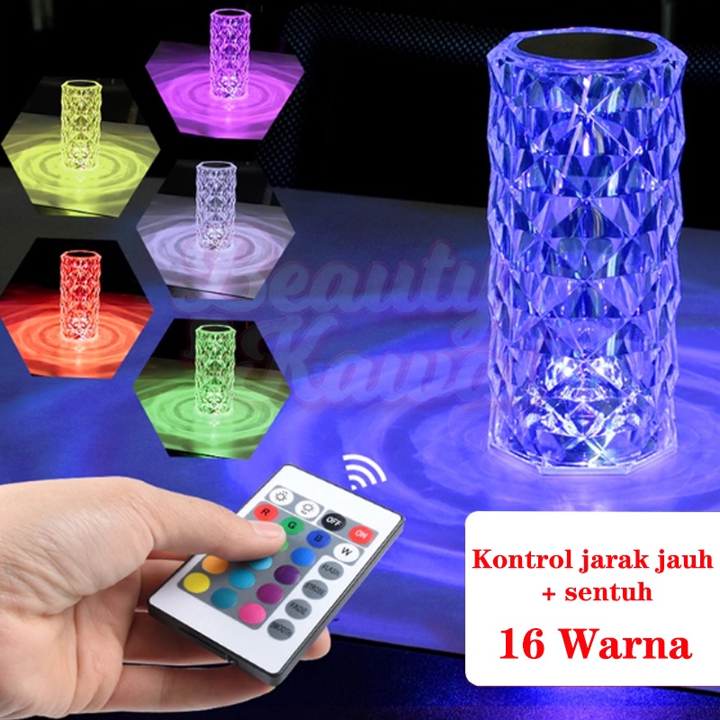 Jual Lampu HIAS/LAMPU MEJA CRYSTAL/LAMPU TIDUR/ LED ROSE DIAMOND Table ...