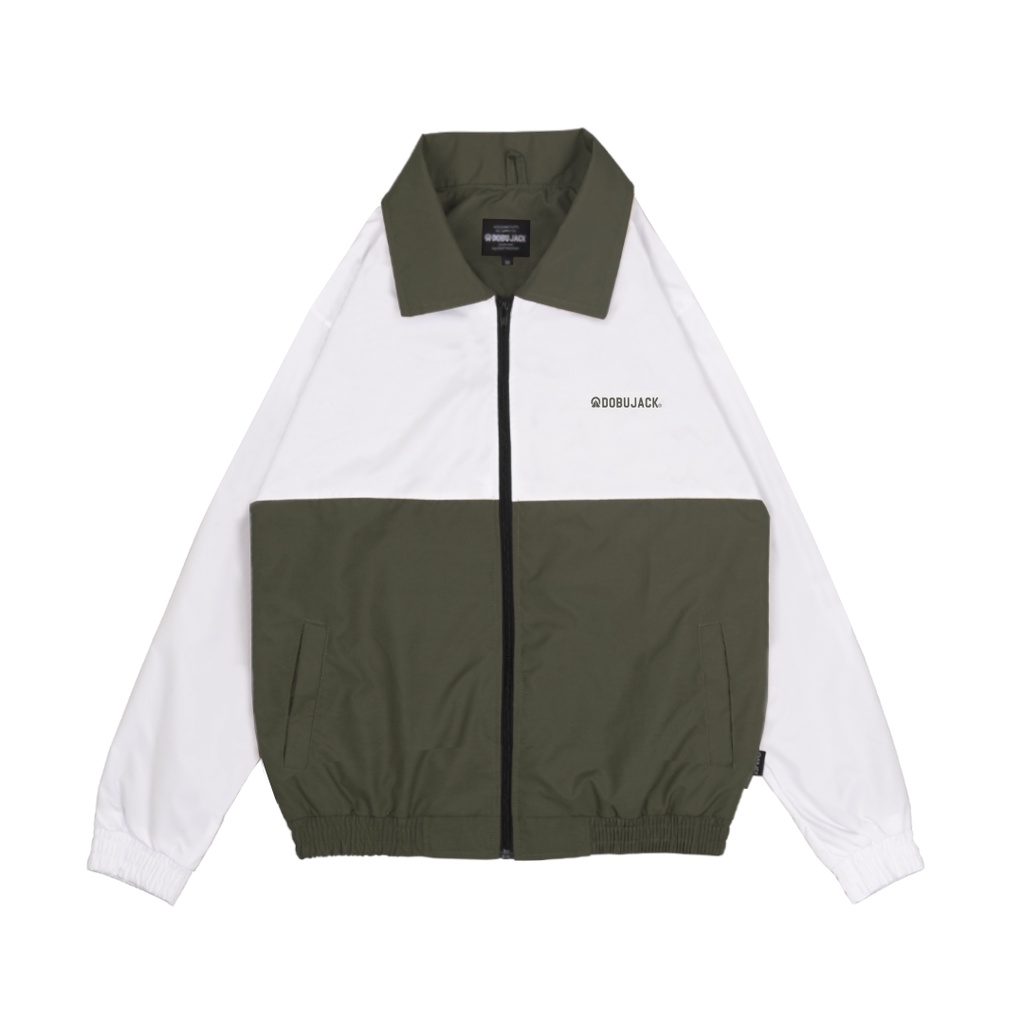 Jual Dobujack Track Suit Jacket Chaqueta White Soft Olive | Shopee ...