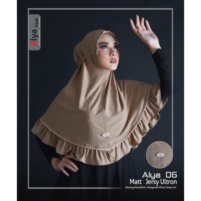 Jual Jilbab Khimar Instan Simple Alya 06 Ori Alya Hijab | Shopee Indonesia