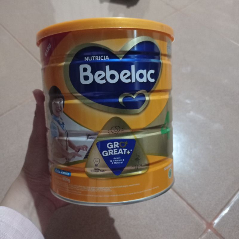 Jual Susu bebelac 4 gro great kaleng 800 gr/gram untuk usia 3-6 tahun | Shopee Indonesia