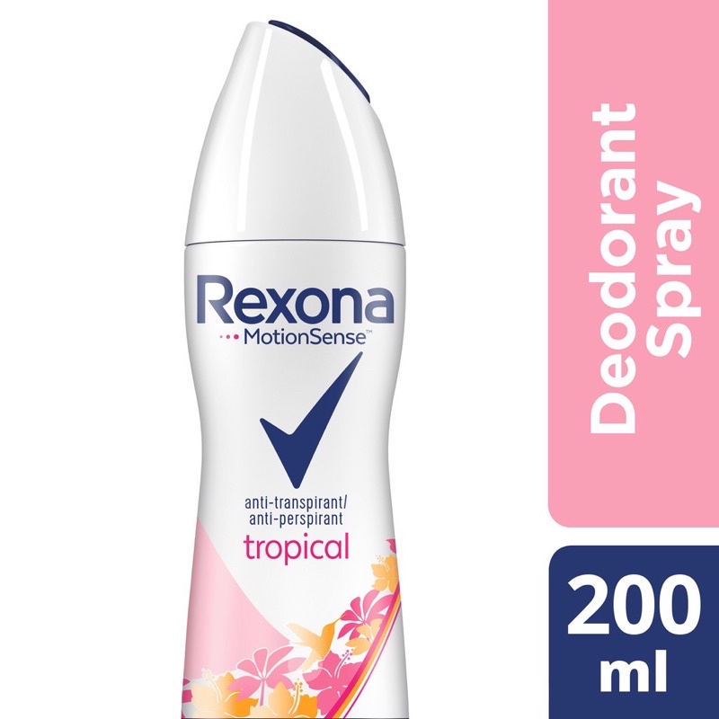 Jual REXONA Tropical Women's Antiperspirant Deodorant Spray (200mL) | Shopee Indonesia