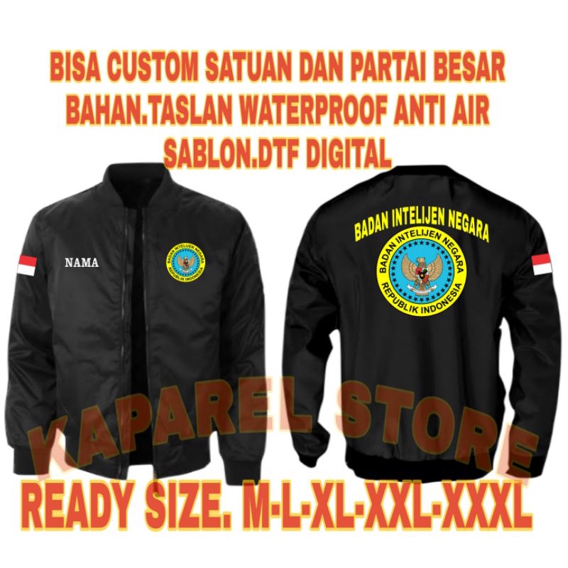 Jual Jaket Bomber BIN Badan Intelijen Negara / Bomber Badan Intelijen ...