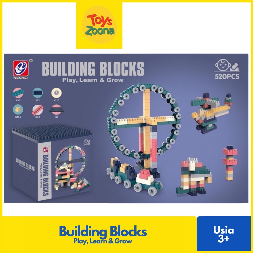 Jual ToysZoona Mainan Lego Balok Susun Building Blocks Isi 520 Pcs ...