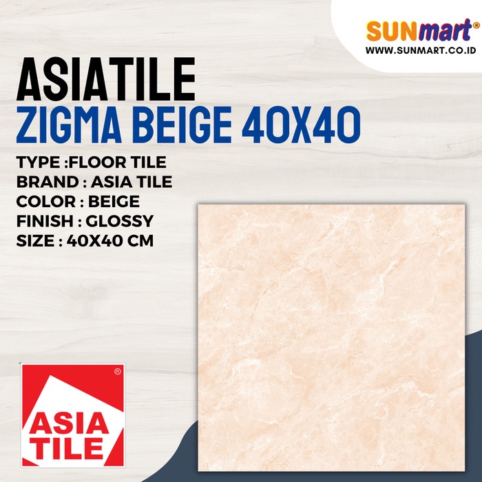 Jual ASIA TILE ZIGMA CREAM 40X40 | Shopee Indonesia