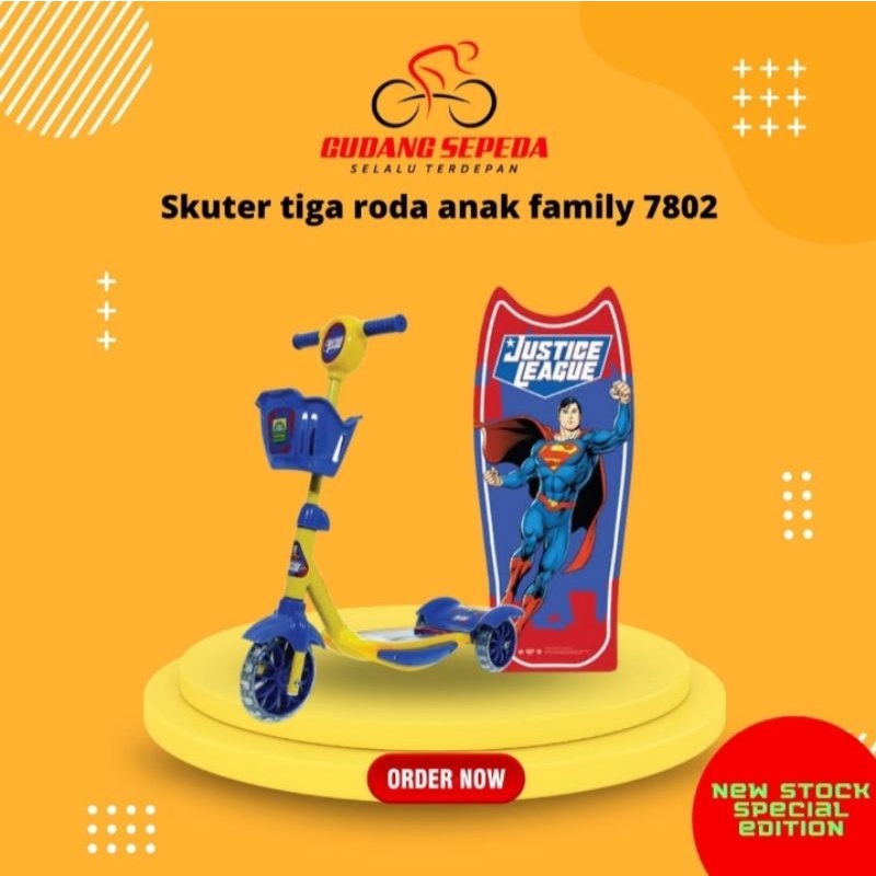 Jual Scooter Tiga Roda Anak Family Kado Hadiah Ulang Tahun Anak ...