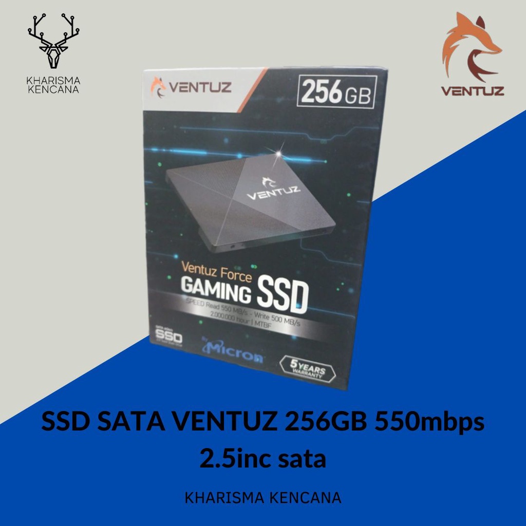 Jual SSD SATA VENTUZ 256GB 550mbps 2.5inc sata | Shopee Indonesia