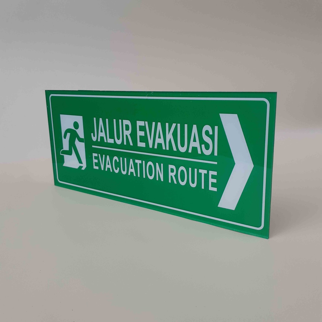 Jual Rambu Akrilik Evakuasi, Akrilik Jalur Evakuasi, Akrilik K3 Akrilik Keselamatan | Shopee ...