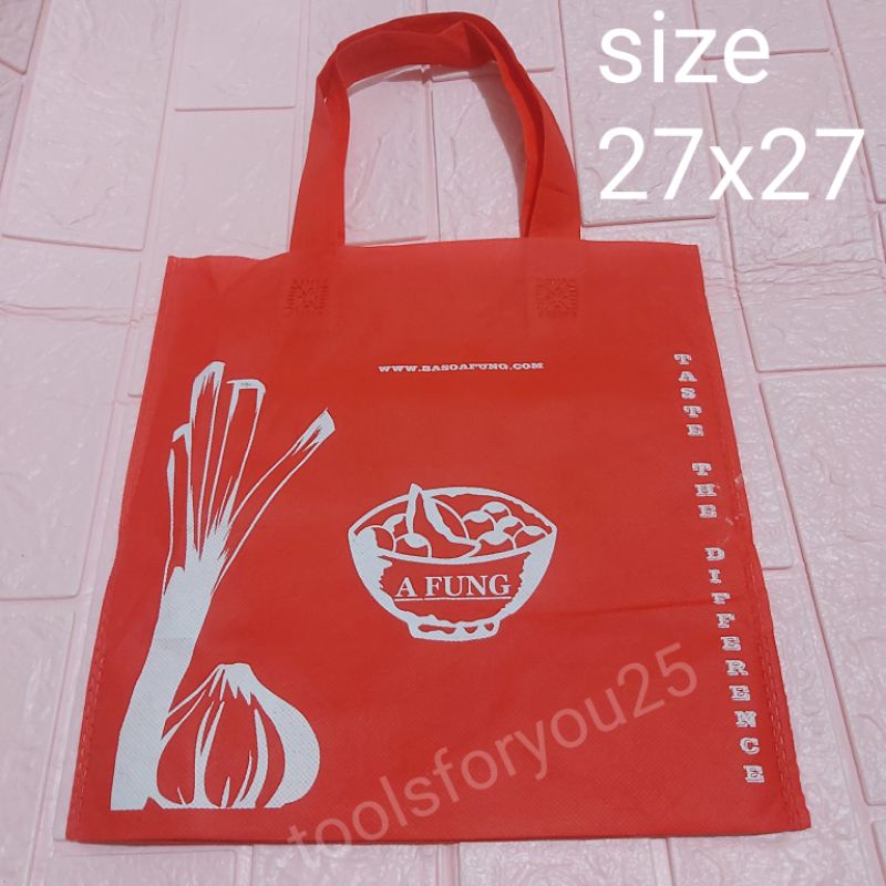 Jual Totebag/Spunbond Richeese,Yoshinoya,Hokben,Mcd,RotiO,Chatime,Tawan ...