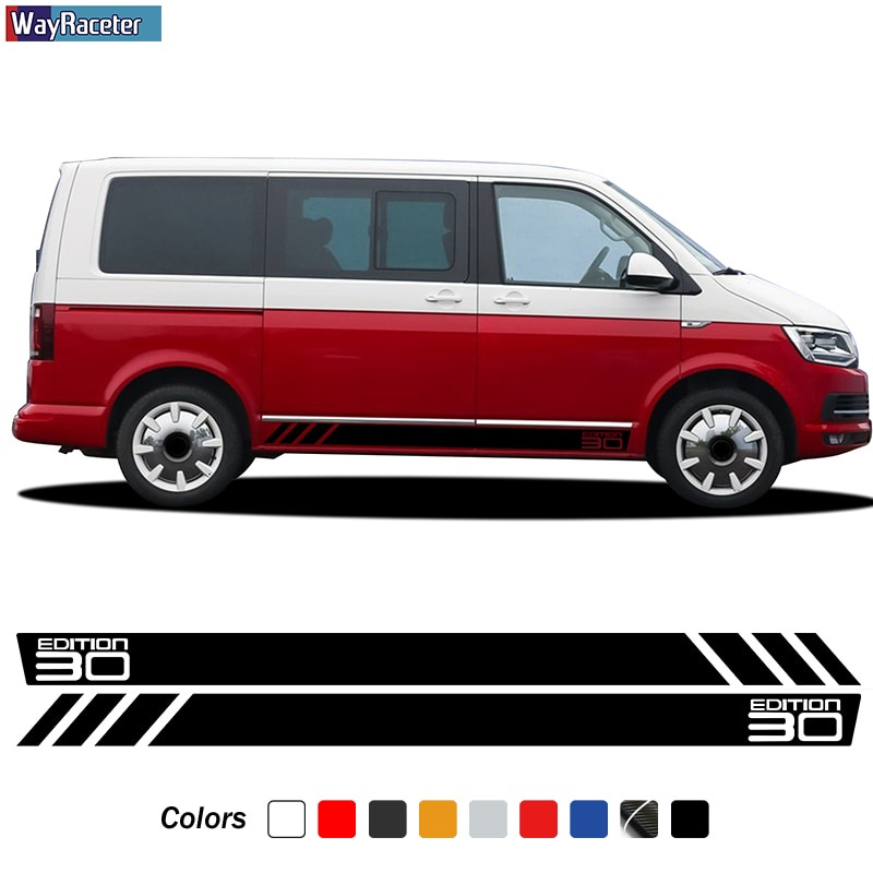 Jual 30 Edition Car Door Side Stripe Skirt Sticker Graphics Vinyl Decal ...