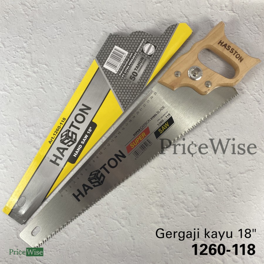 Jual Gergaji Tangan Gagang Kayu 18 inch Hasston 1260-118 Prohex ...