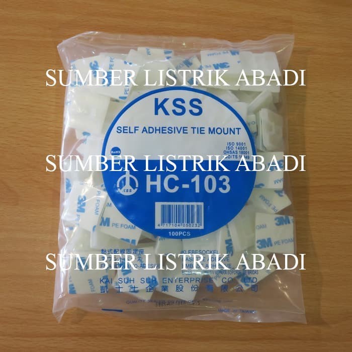 Jual Tape Sealent Kss Self Adhesive Tie Mount Hc-103 (Perekat 3M ...