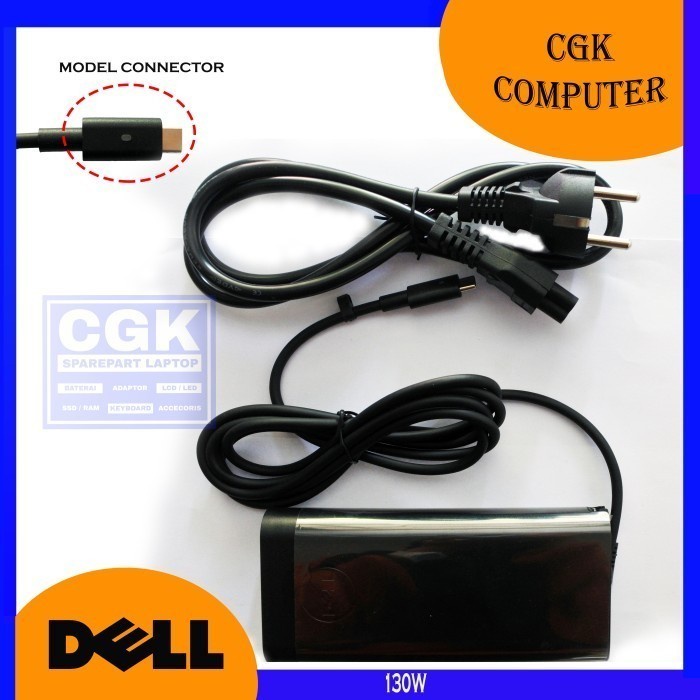 Jual Adaptor Charger Original 130W 20V 6.5A Type-C series for Dell ...