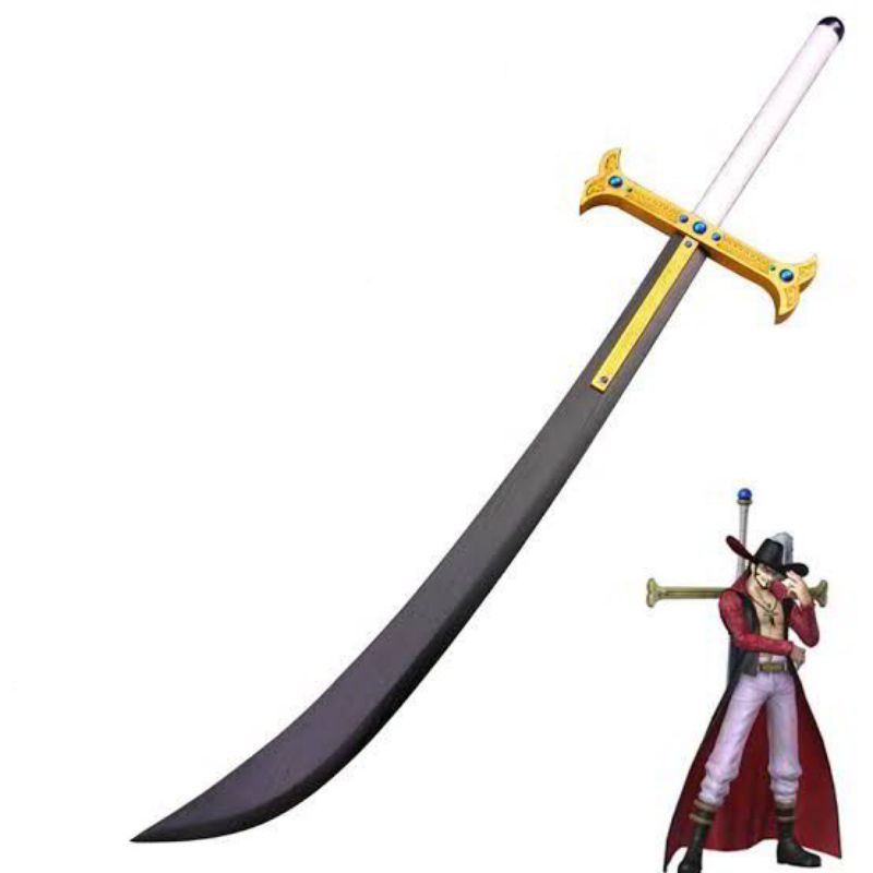 Jual TERBAIK Katana Kayu BESAR cosplay sword yoru dracule mihawk Anime ...