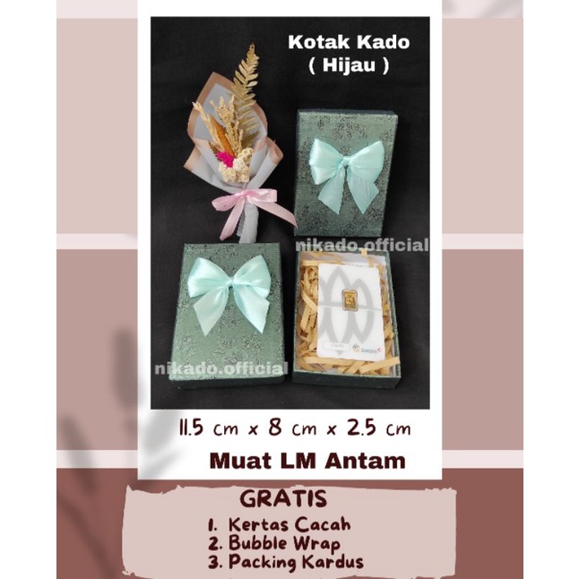 Jual Kotak kado antam, kotak hadiah emas antam, gift box antam, kotak ...