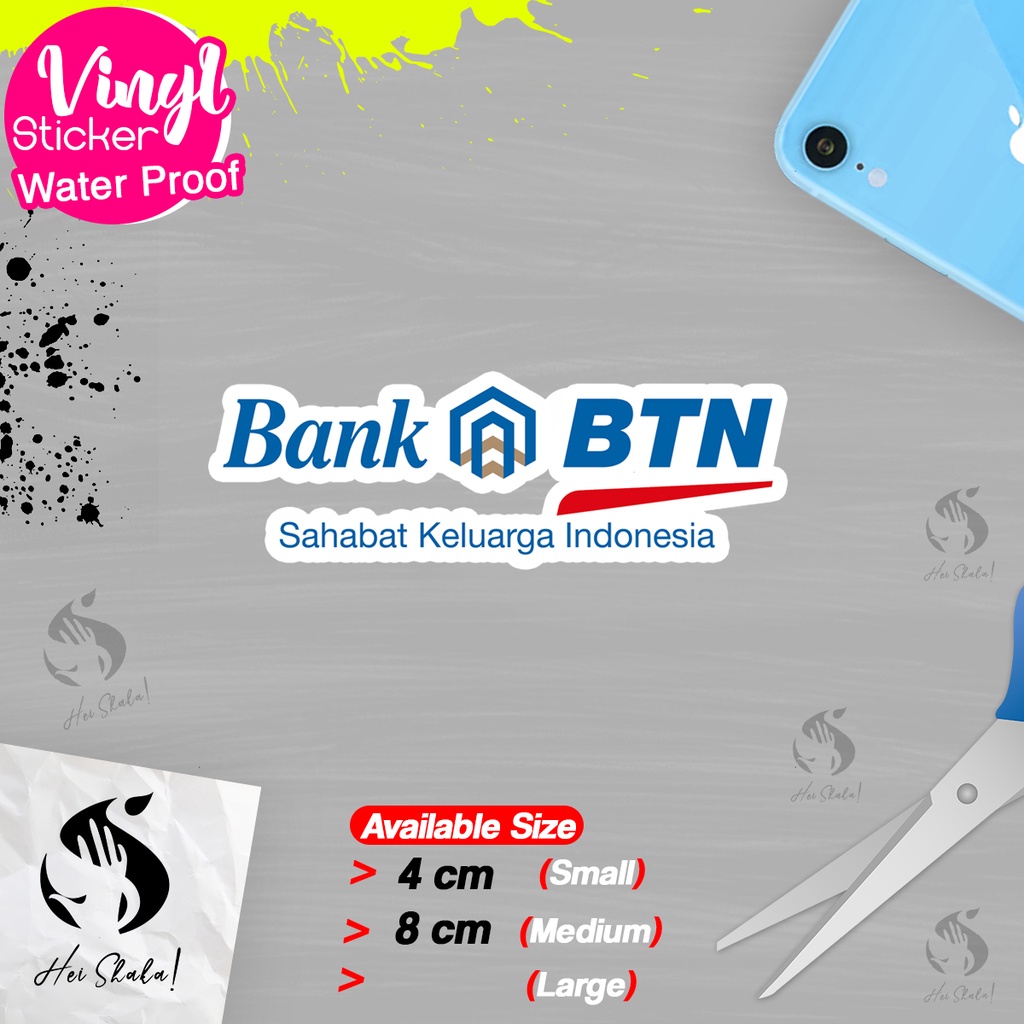 Jual Stiker Bank Tabungan Negara BTN Sticker Logo Perusahaan BUMN Bahan Vinyl Anti Air | Shopee ...
