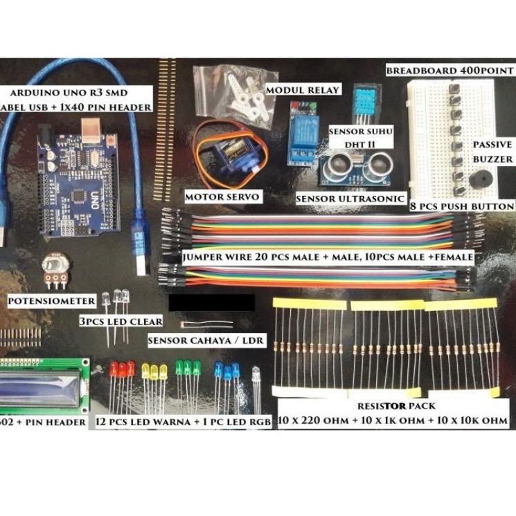 Jual [KODE C560] [Paket Hemat] Arduino Uno R3 Starter Kit Smd Pemula ...