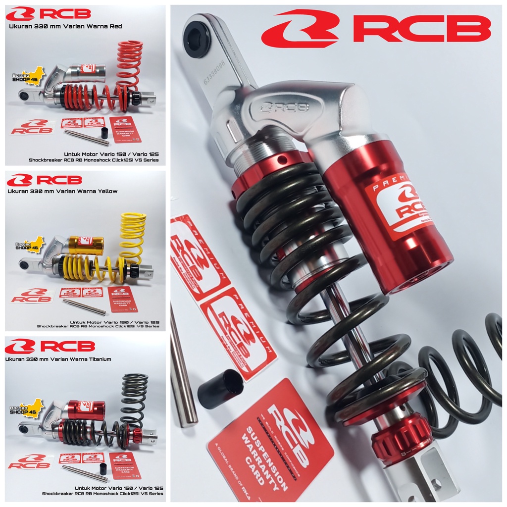 Jual Shockbreaker shock breaker RCB RB VS Series click125i ukuran 330 ...