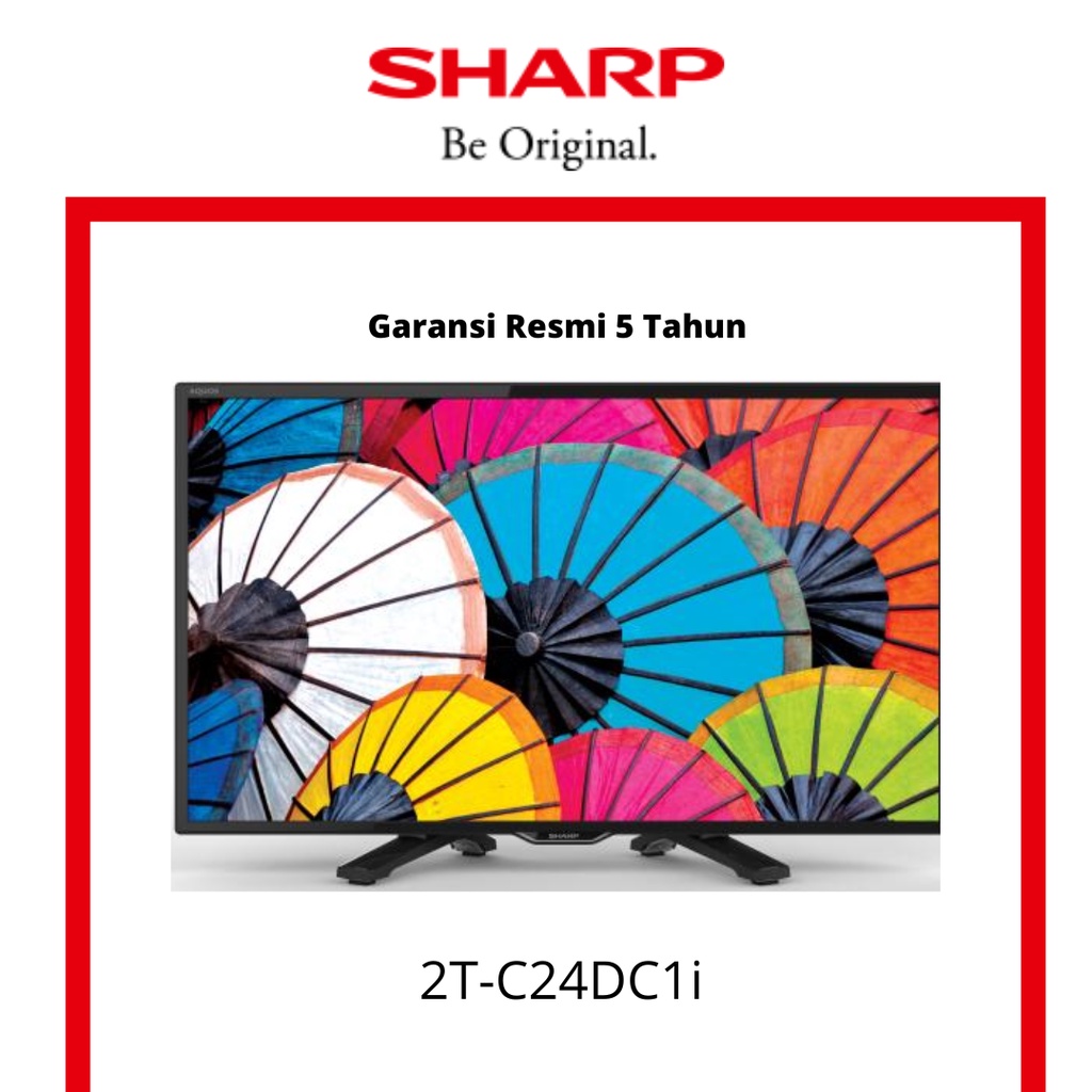 Jual Sharp 24 inch 24DC1 iDigital DVB T2 Garansi Resmi 5 tahun | Shopee Indonesia