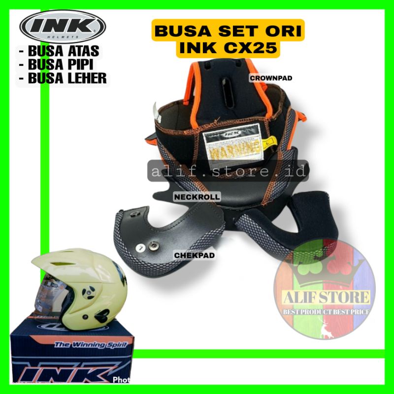 Jual 100% ASLI BUSA HELM INK CX25 SPON DALEMAN INK CX-25 PART ORI ...