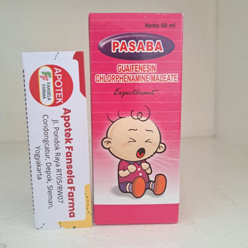 Jual Pasaba Sirup Batuk Berdahak Batuk Alergi Anak Ekspektoran ...