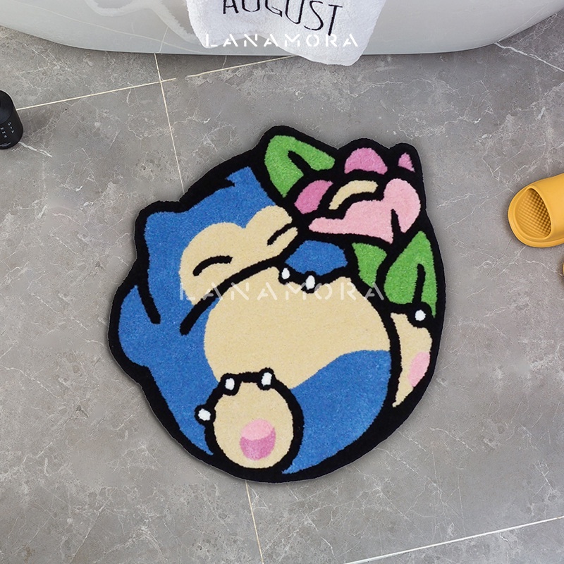Jual Keset Kaki Handtuft Pokemon Snorlax 60x60 cm Handtuft Rugs ...