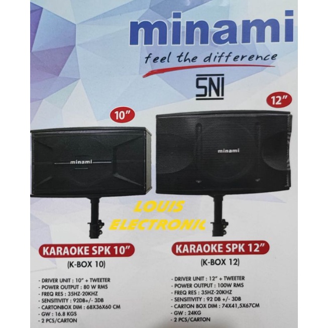 Jual Speaker Pasif 12 Inch Karaoke Minami K-BOX 12 ORIGINAL ( 2 Pcs ...