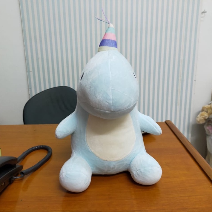 Jual Boneka Dino Topi Kerucut Ulang Tahun 30cm/9"/Boneka Animal ...