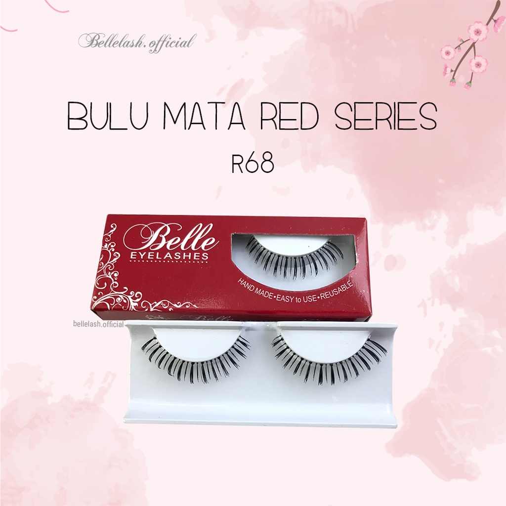 Jual R68 Bulu Mata Bawah Palsu Handmade Natural False Eyelash Eye Lashes Belle Eyelashes ...