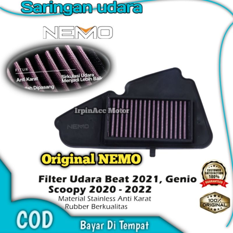 Jual Filter Saringan Udara Honda Beat Deluk Beat 2020 2021 2022 Scopy ...