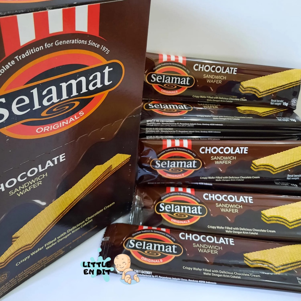 Jual Poohstation SNCK10 Snack Wafer Selamat Chocolate Sandwich 15gr ...