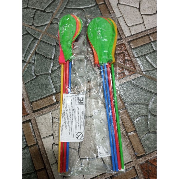 Jual Balon tangkai/stick balon ( 1bks/6pasang ) | Shopee Indonesia