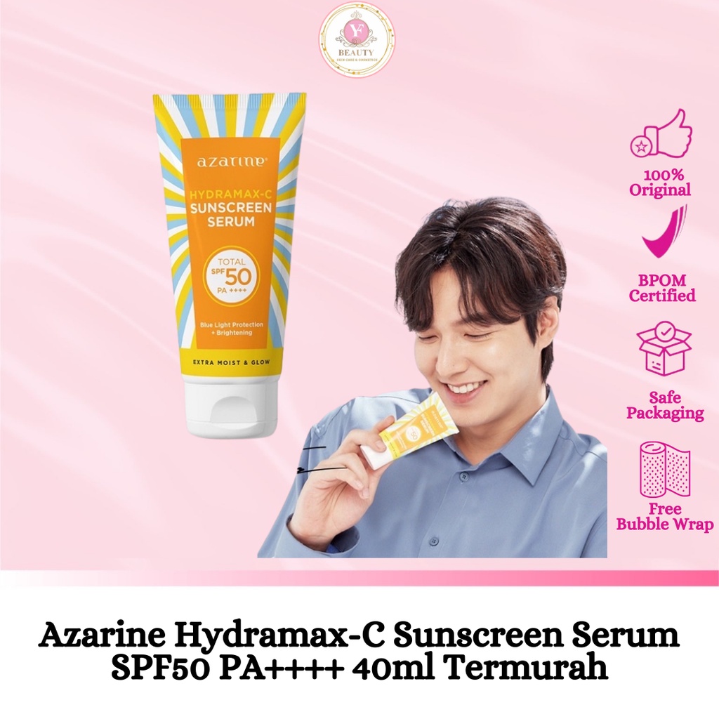 Jual YF BEAUTY Azarine Hydramax-C Sunscreen Serum SPF50 PA++++ 40ml ...