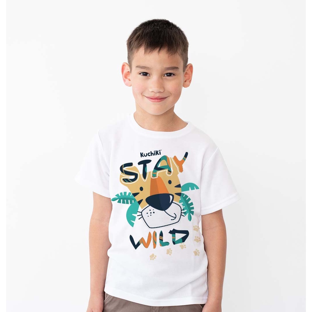 Jual Kuchiki Kids - Kaos Anak Ilustrasi 'Stay Wild' ( 1 - 6 Tahun ...