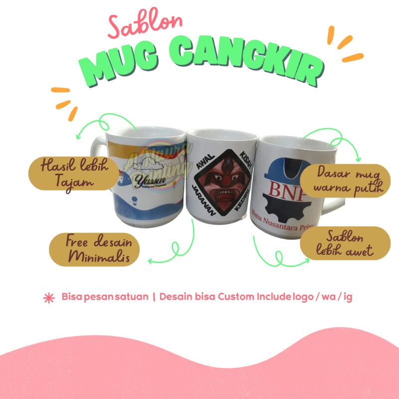 Jual Mug custom / mug souvenir / sablon mug custom foto | Shopee Indonesia