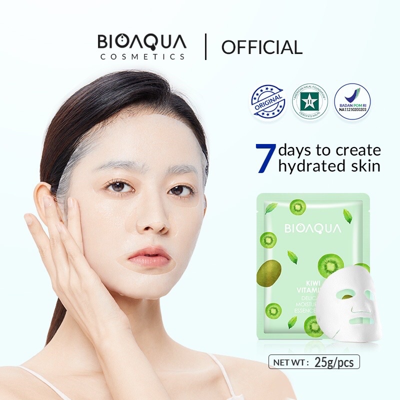 Jual Bioaqua Cosmetics Sheet Mask Plant Fruit Facial Mask Brightening Moisturizing Skin Care ...