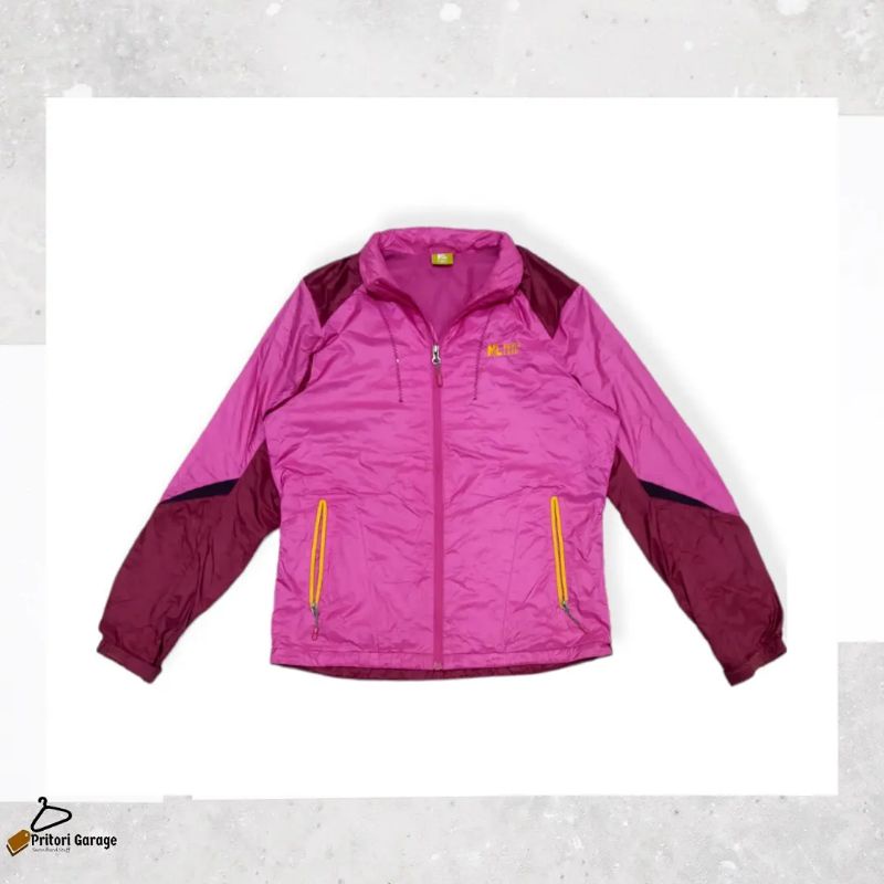 Jual Windbreaker Outdoor Jacket Cewek Notrh Land Maroon Neon Pink Color ...