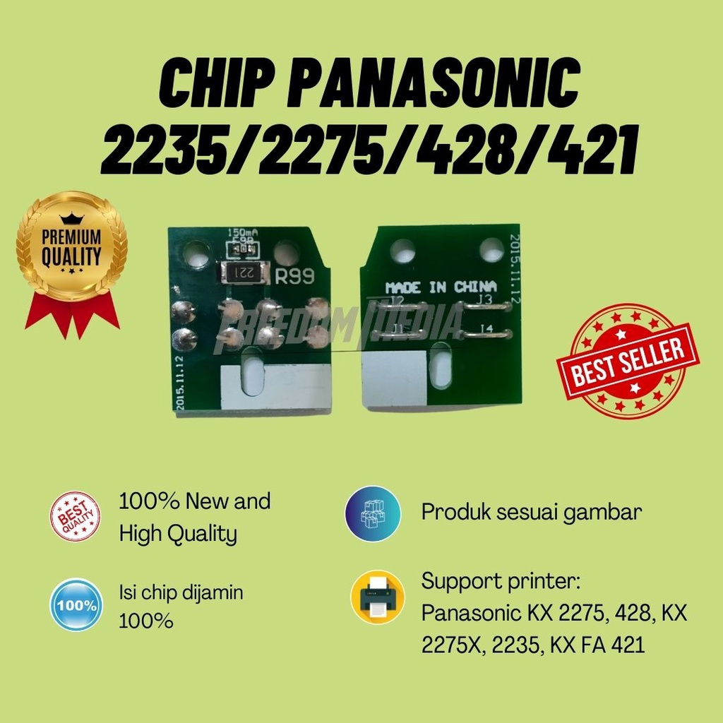 Jual Chip Toner Printer Panasonic KX FAT421 421 KX MB 2235 2275 2545 ...