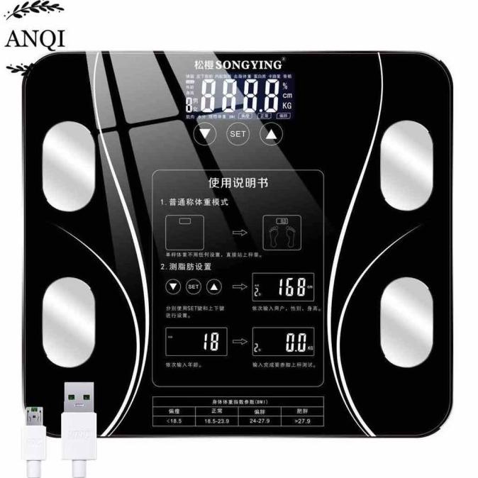 Jual Timbangan Badan Digital Body Fat Monitor With App Smart Weight ...