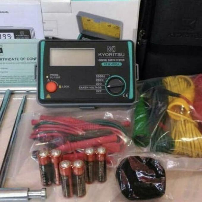 Jual Kyoritsu 4105A Grounding Earth Tester Kit Set 100% Original ...