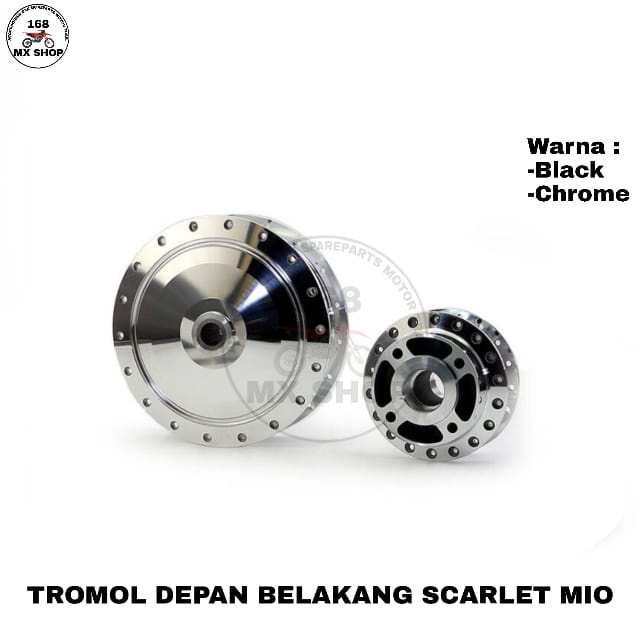 Jual Tromol Trombol Hub Terombol Scarlet Set Depan Belakang Mio Mio ...