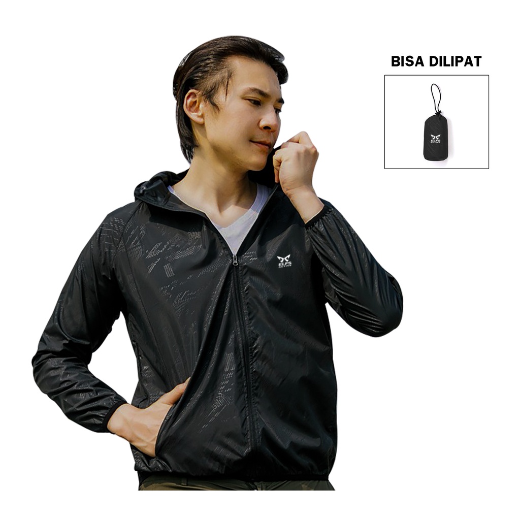 Jual ELFS ACTIVE Jaket Training Olahraga Pria Size M - XXL Foldable ...